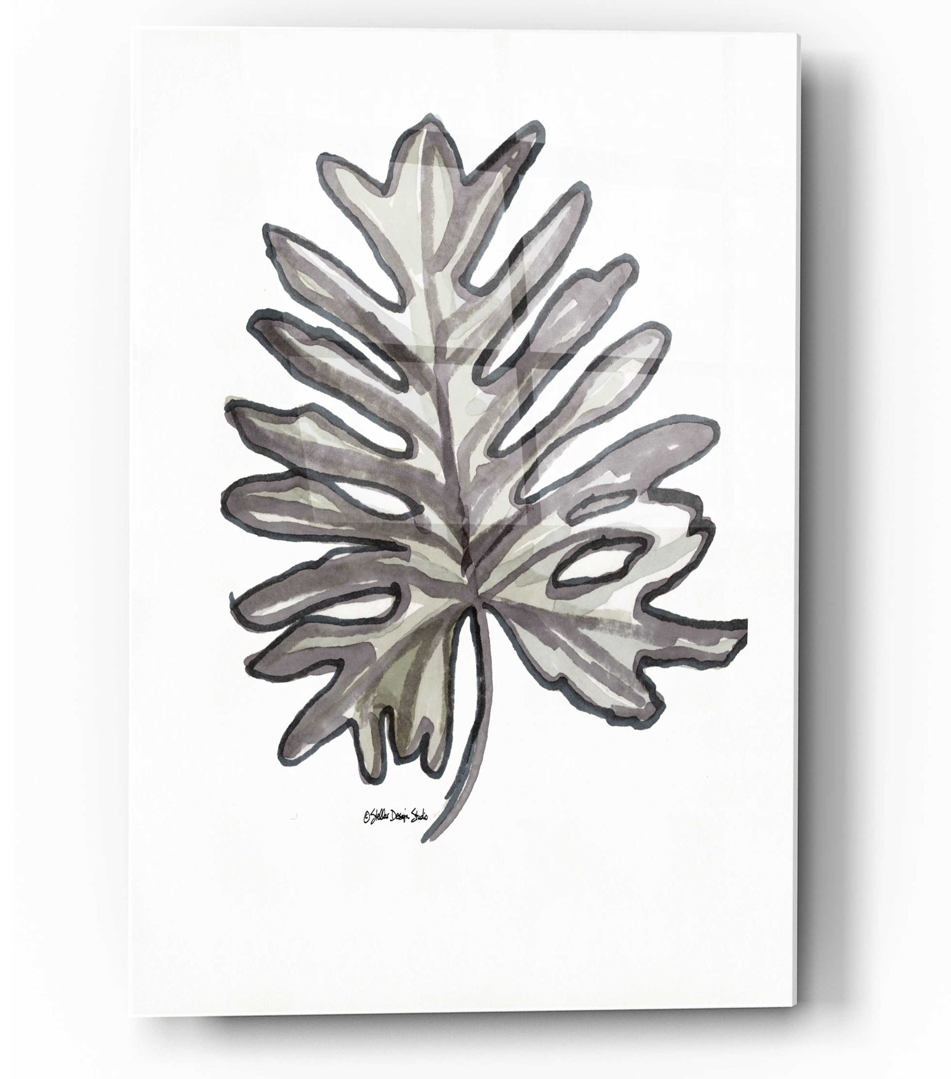 Bay Isle Home™ ''Modern Palm 3'' By Stellar Design Studio, Acrylic Glass Wall Art | Wayfair